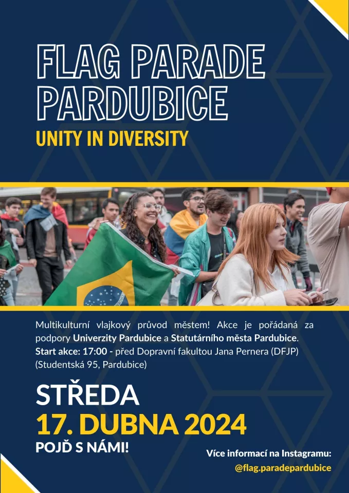 Flag Parade Pardubice: Unity in Diversity | Univerzita Pardubice